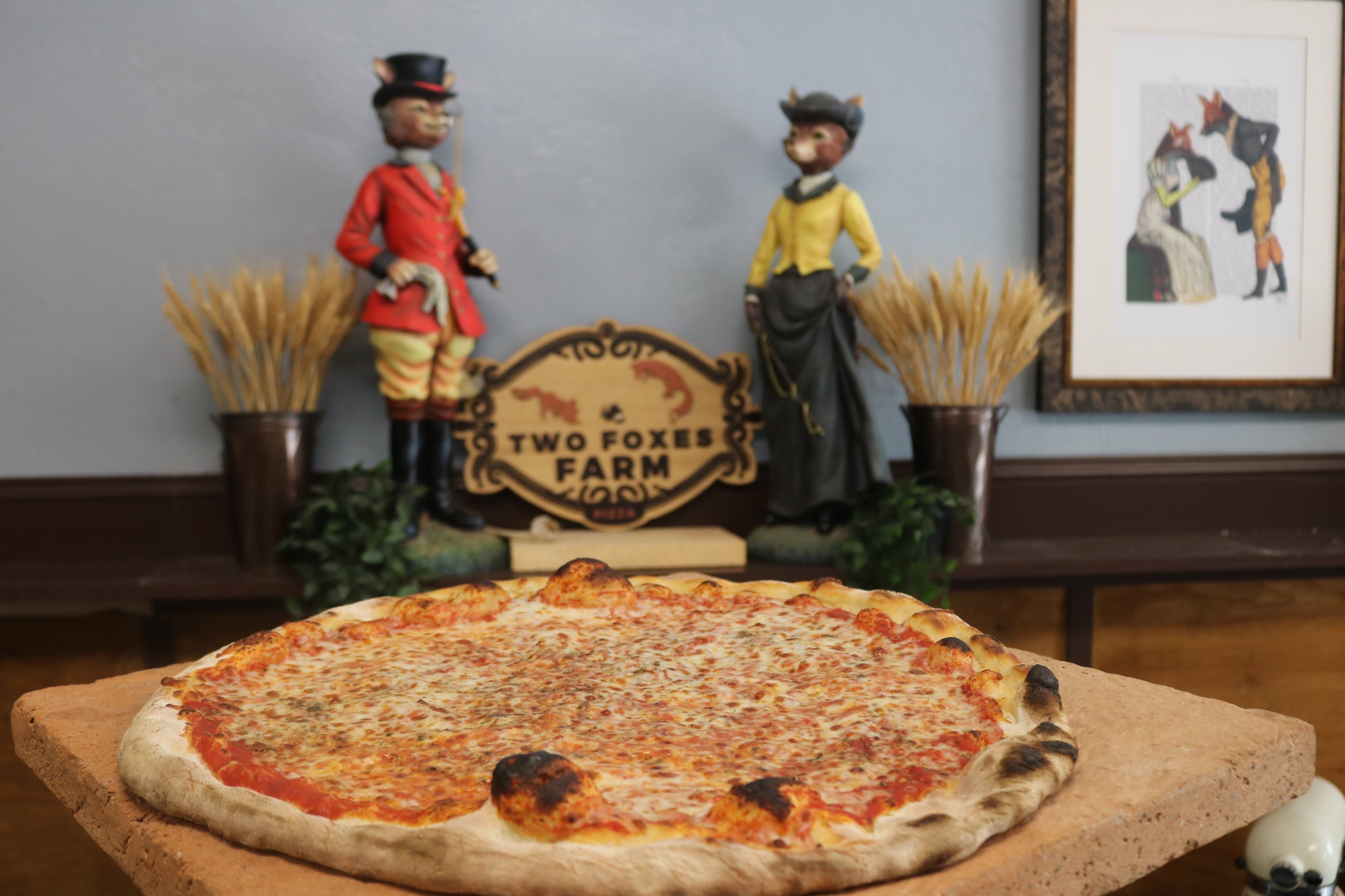 Wood Fire Cheese Pizza | Two Foxes Farm Pizza